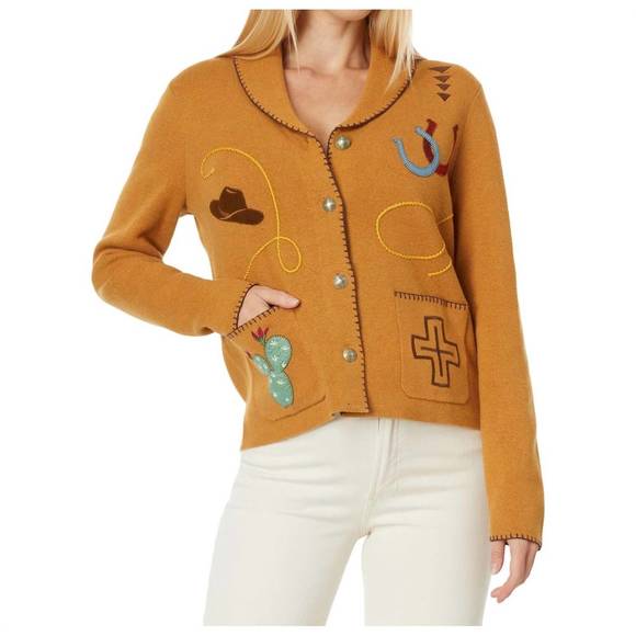 Pendleton | Sweaters | New Pendleton Western Cardigan In Buckskin Brown ...
